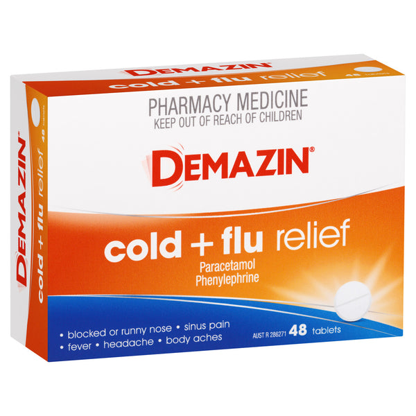 Buy Demazin Cold & Flu Relief 48 Tablets Online at Cutpricepharmacy ...