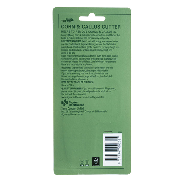 Buy Beauty Theory Corn & Callus Cutter Online at Cutpricepharmacy ...