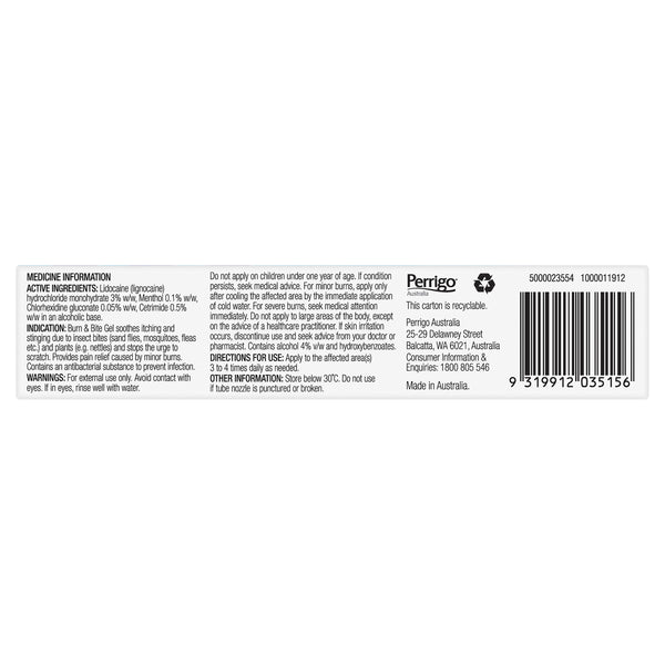 Buy Burn & Bite Pain Relief Gel 30g Online at Cutpricepharmacy ...
