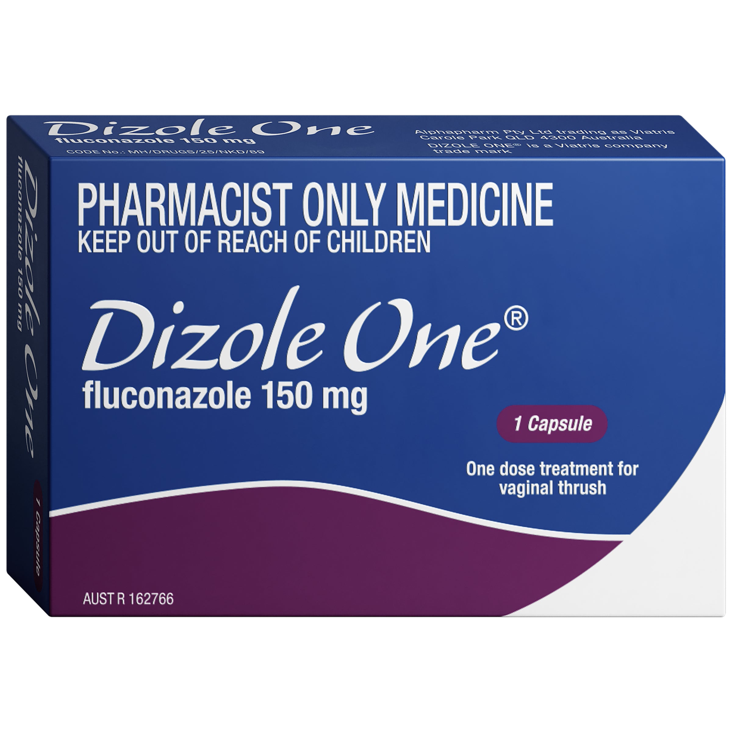 Buy Dizole One Fluconazole 150mg 1 Cap (S3) Online at Cutpricepharmacy ...
