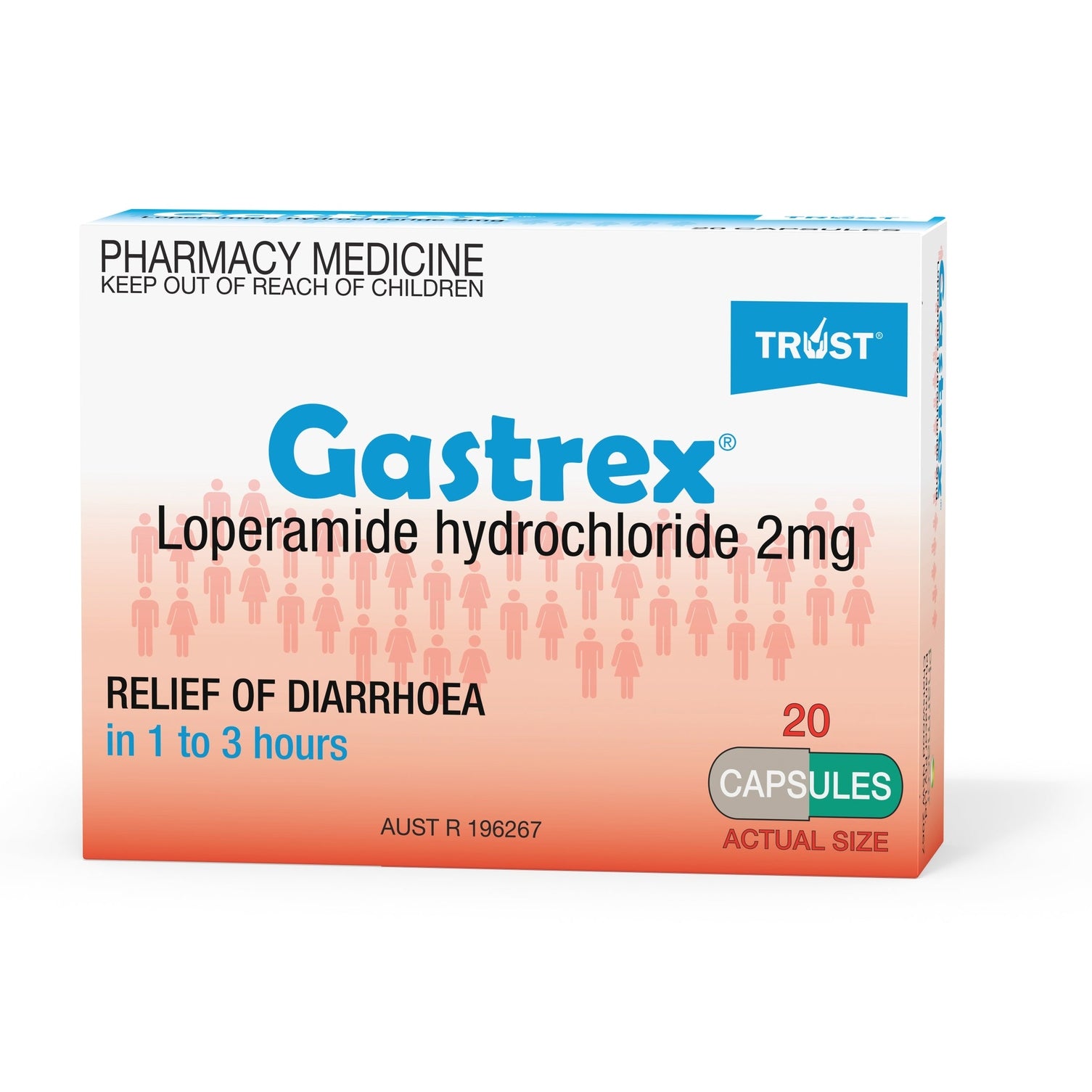 Buy GASTREX DIARRHOEA RELIEF 20 CAPS Online at Cutpricepharmacy ...