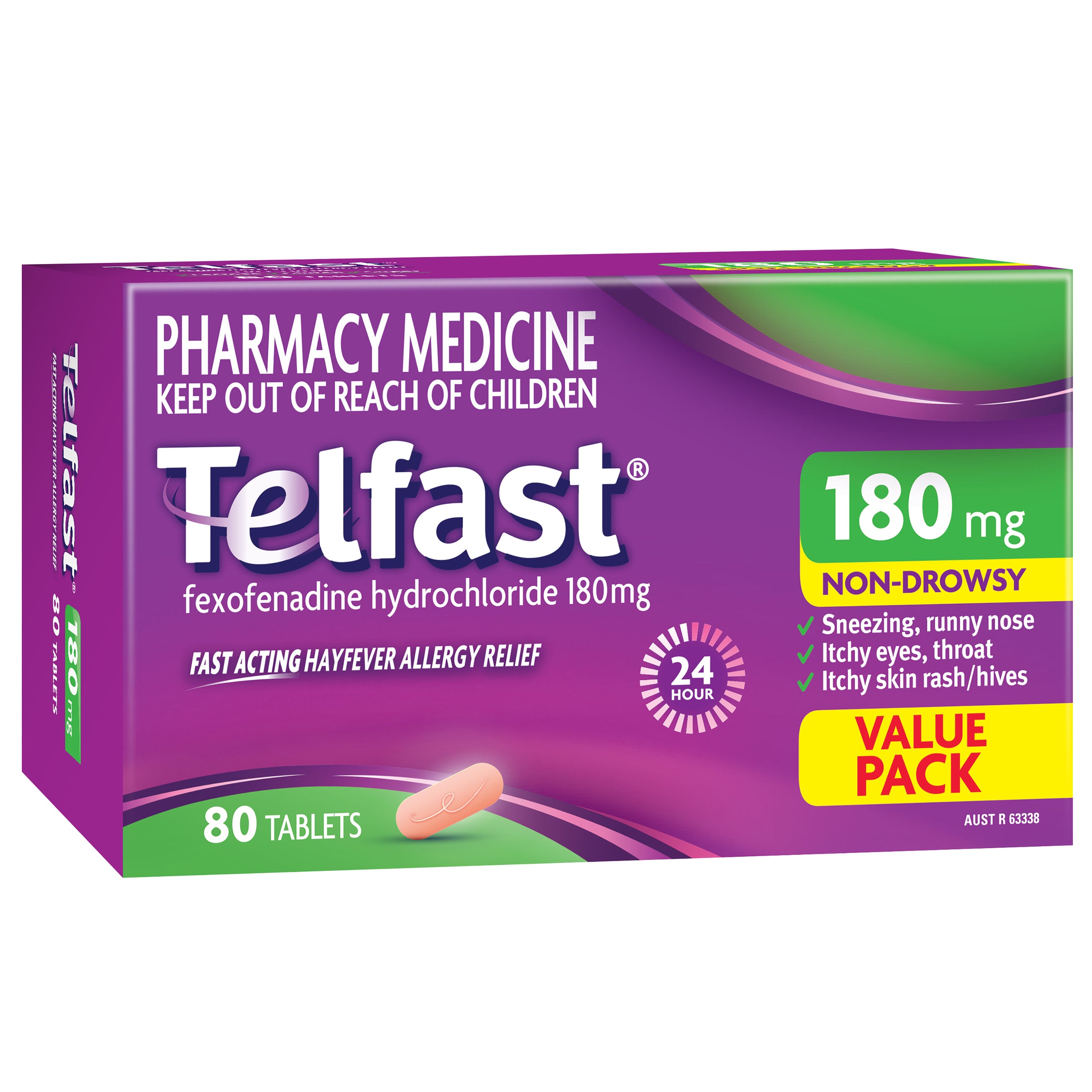Buy Telfast 180mg 80 Tablets Online at Cutpricepharmacy ...