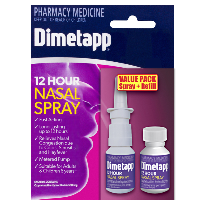 Buy Dimetapp Nasal Spray Twin Pack + Refill 40ml Online at ...
