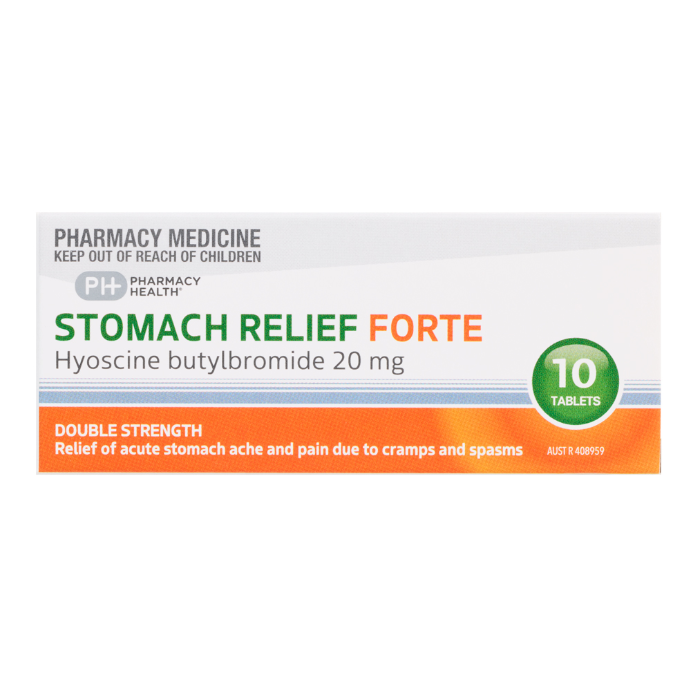 Buy Pharmacy Health Stomach Relief Forte 20mg 10 Tablets Online at ...