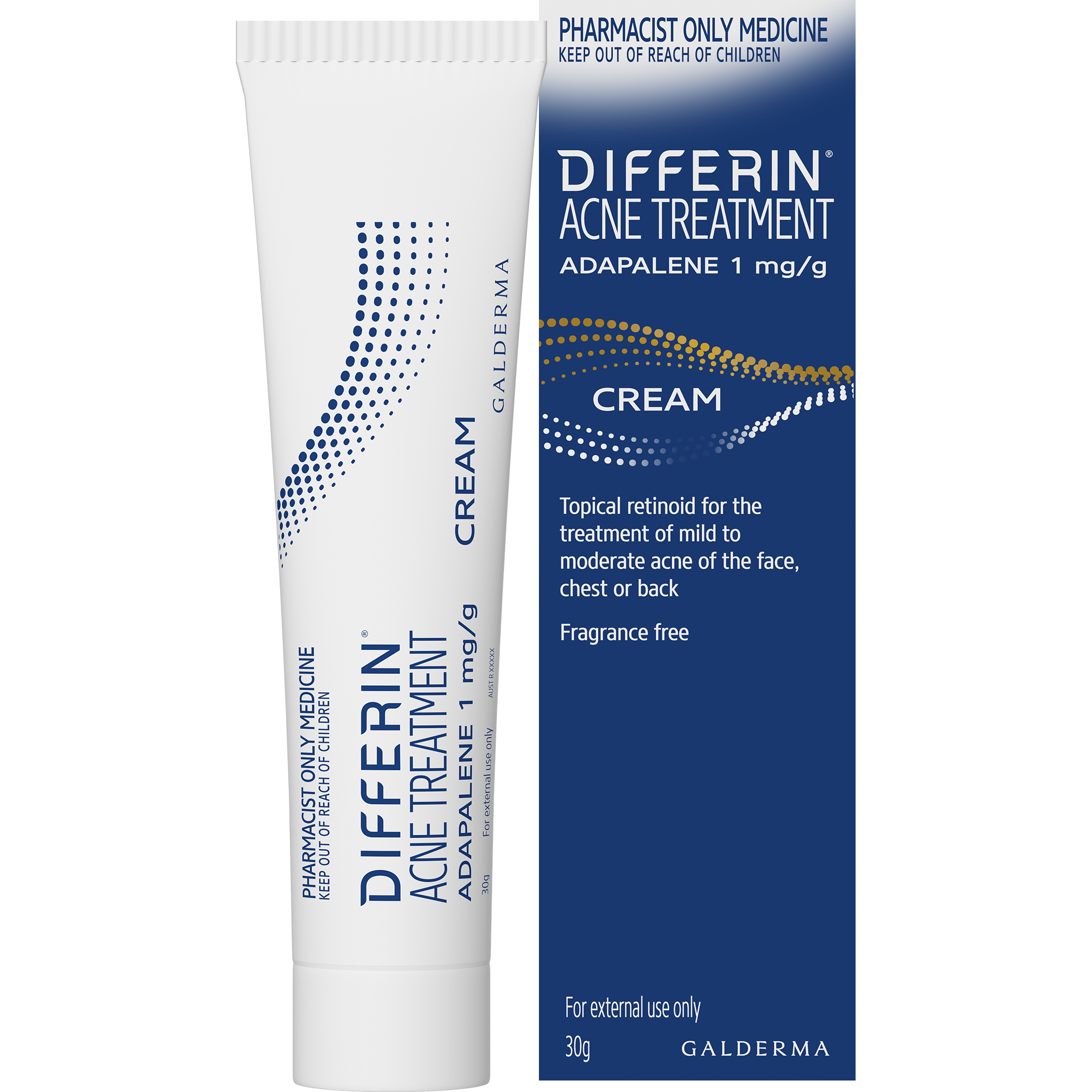 Buy Differin cream 30g (Pharmacist Only medicines) Online at ...