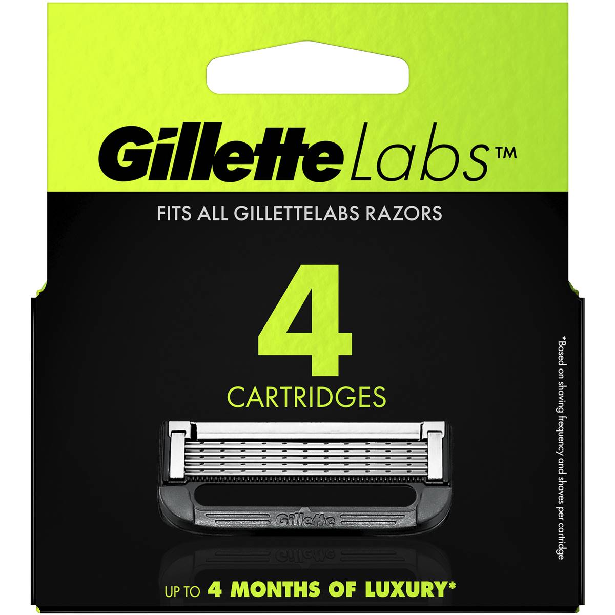Buy Gillette Labs Razor Cartridges 4 Pack Online at Cutpricepharmacy ...