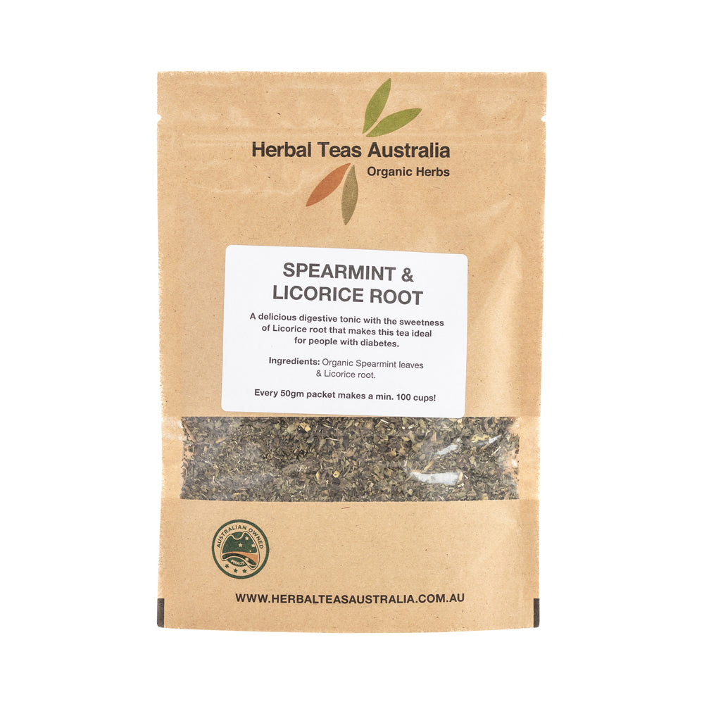 Buy Herbal Teas Australia Spearmint Licorice Root 50g Online at ...