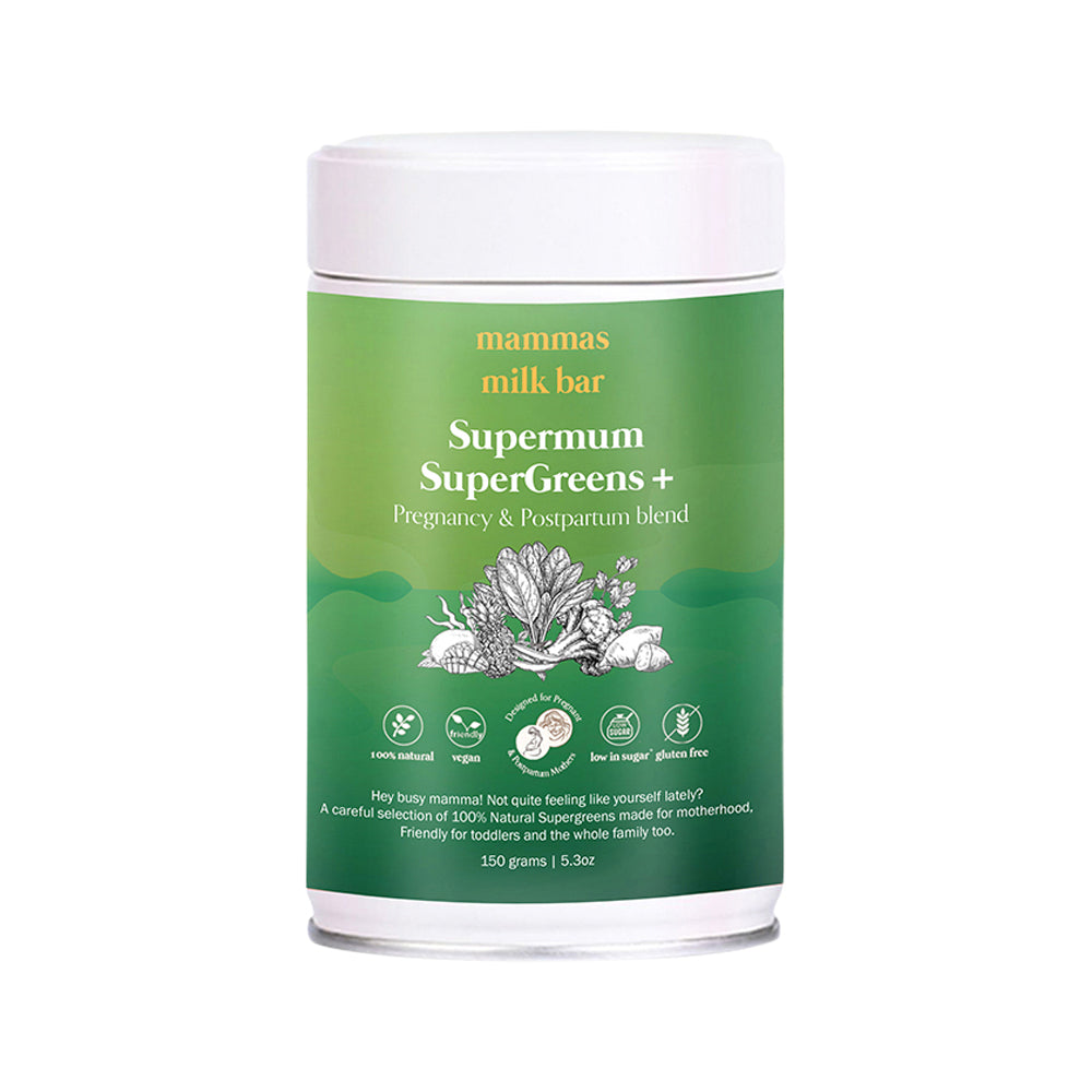 Buy Mammas Milk Bar Supermum Supergreens+ Pregnancy & Postpartum Blend ...