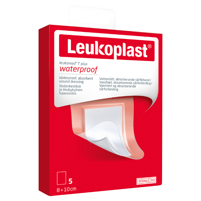 Buy Leuko Leukomed T Plus Sterile Post-op 8cm X 10cm 5 Pack Online at ...