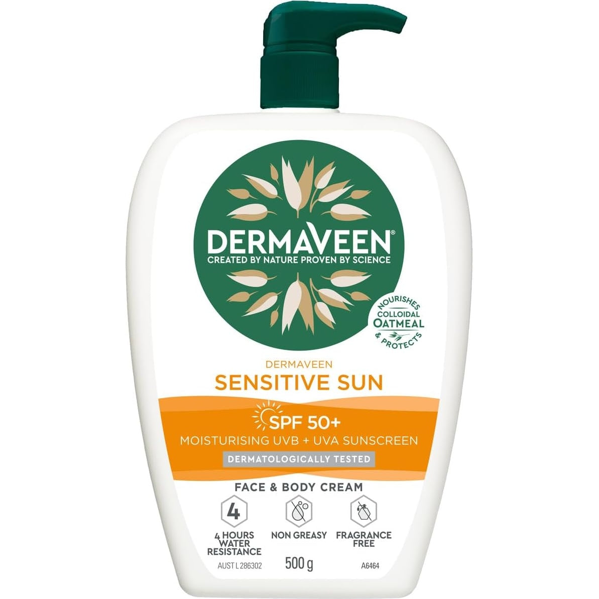 Buy DermaVeen Sensitive Sun SPF 50+ Moisturising UVB + UVA Sunscreen ...