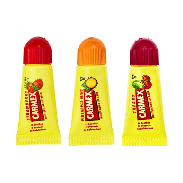 Buy Carmex Mini Tubes Moisturising Lip Balm SPF15 3 Pack Online at ...