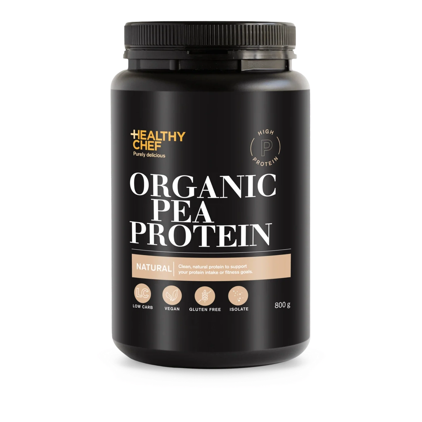 Buy The Healthy Chef Organic Pea Protein Natural 800g Online at ...