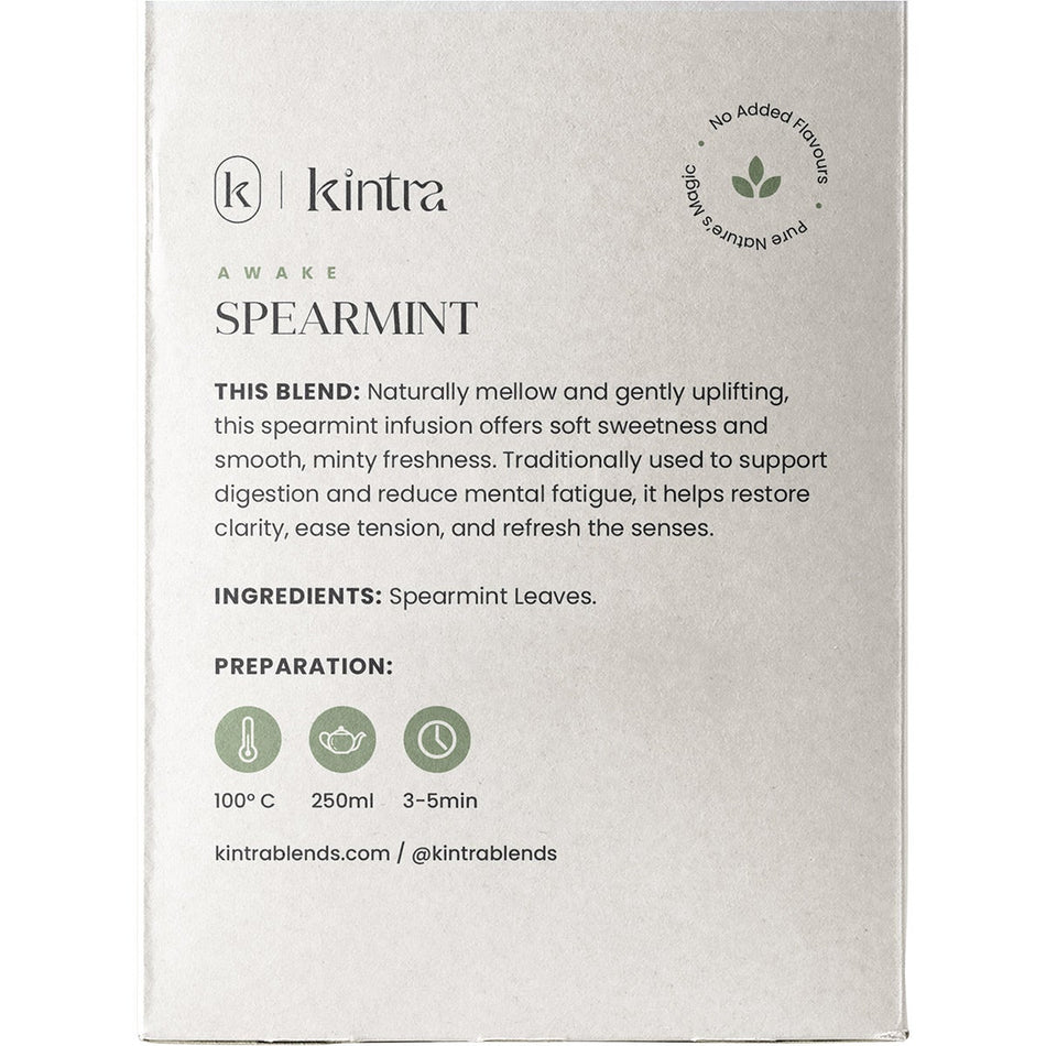 Buy Kintra Foods Herbal Tea Bags Spearmint 25pk Online at ...