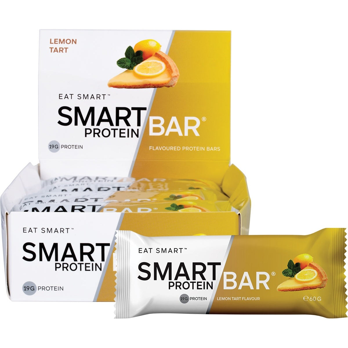 Buy Smart Protein Bar Lemon Tart Flavour Protein Bar 12x60g Online at ...