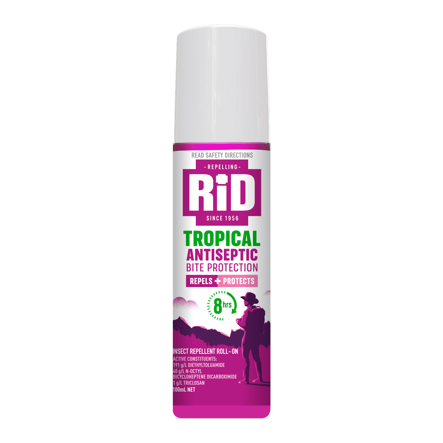 Buy RID Medicated Insect Repellant Tropical Strength Roll On 100mL ...