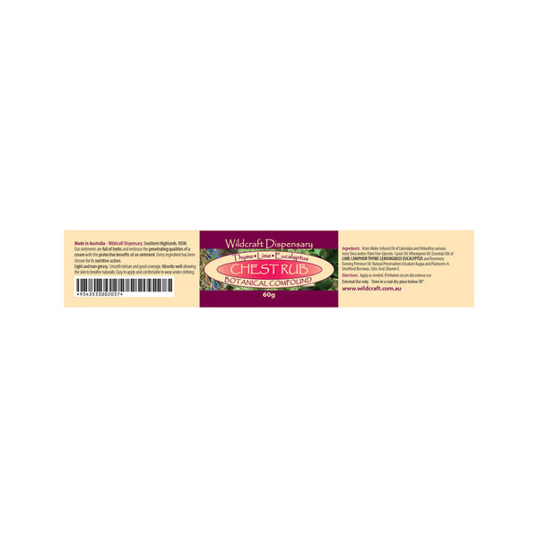 Buy Wildcraft Dispensary Chest Rub Herbal Ointment 60g Online at ...