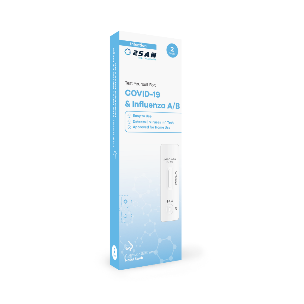 Buy 2San Dual Covid 19 And Influenza A/B Rapid Antigen Test 2 Pack ...