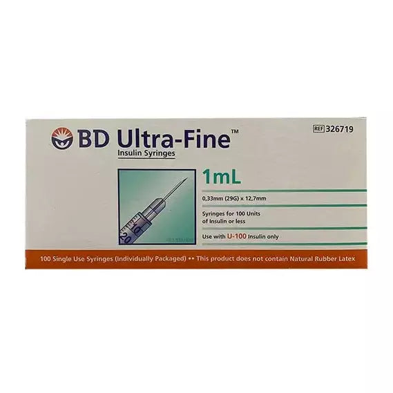 Buy BD Syringes 1ml 29g X 12.7mm 100 Pack Online at Cutpricepharmacy ...