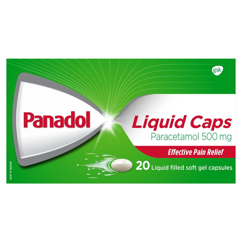Buy Panadol Liquid Capsules 20 Online at Cutpricepharmacy ...