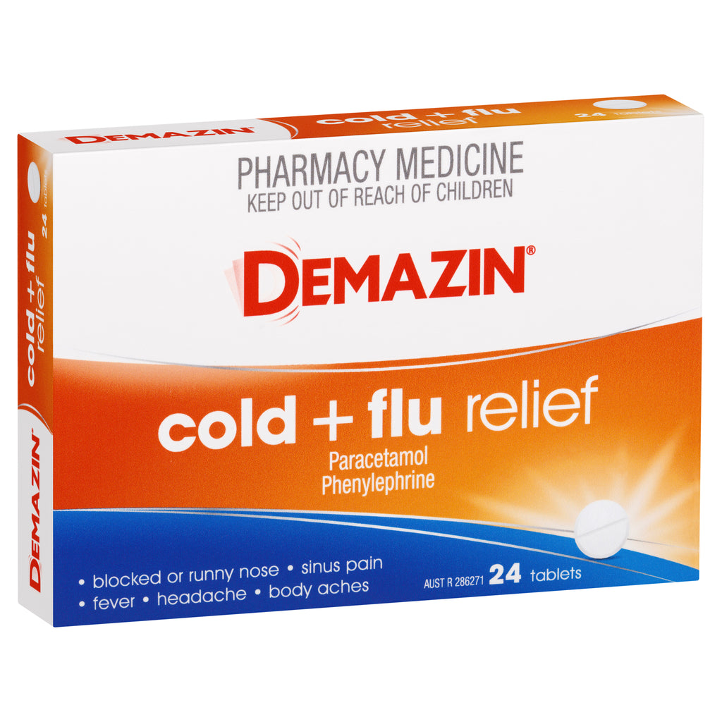 Buy Demazin Cold And Flu Relief 24 Tablets Online at Cutpricepharmacy ...