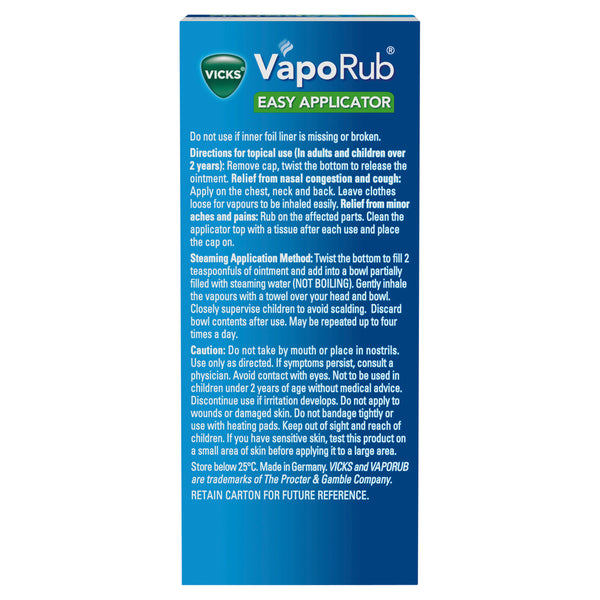 Buy Vicks VapoRub Easy Applicator 35g Online at Cutpricepharmacy ...