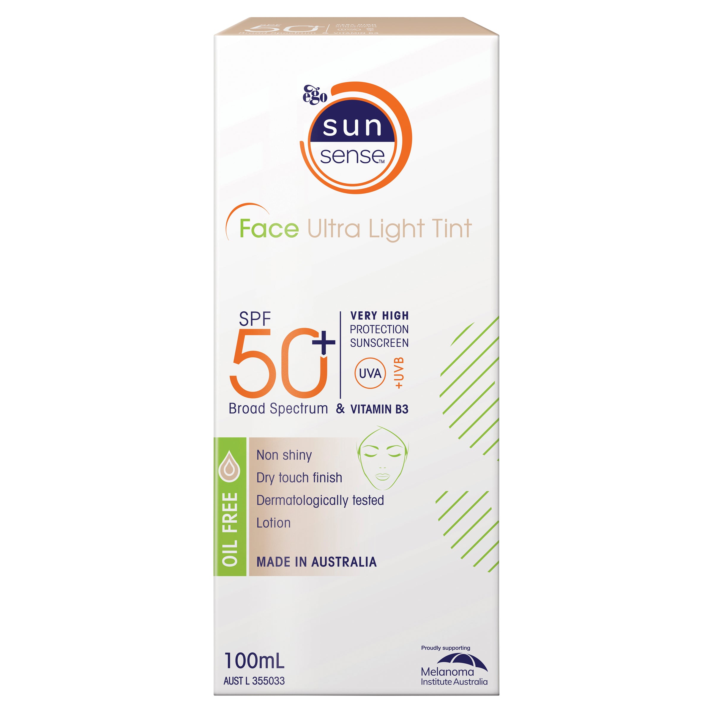 Buy Ego Sunsense Face Ultra Light Tint SPF50+ 100ml Online at ...