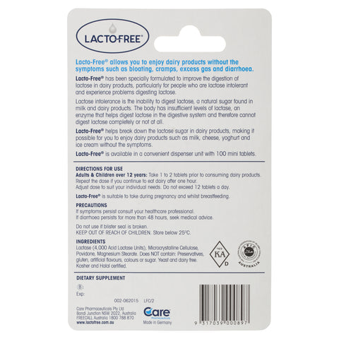 Buy Lacto-Free 100 Tablets Online at Cutpricepharmacy ...