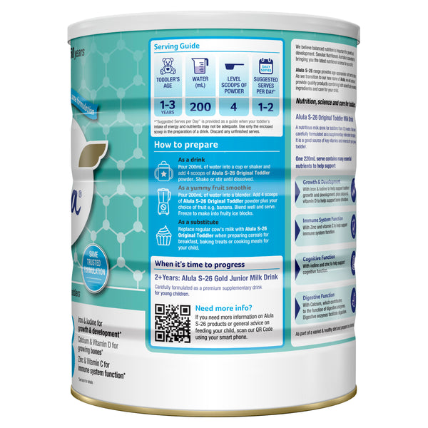 Buy S26 Original Alula Toddler Milk Drink 900g Online at ...