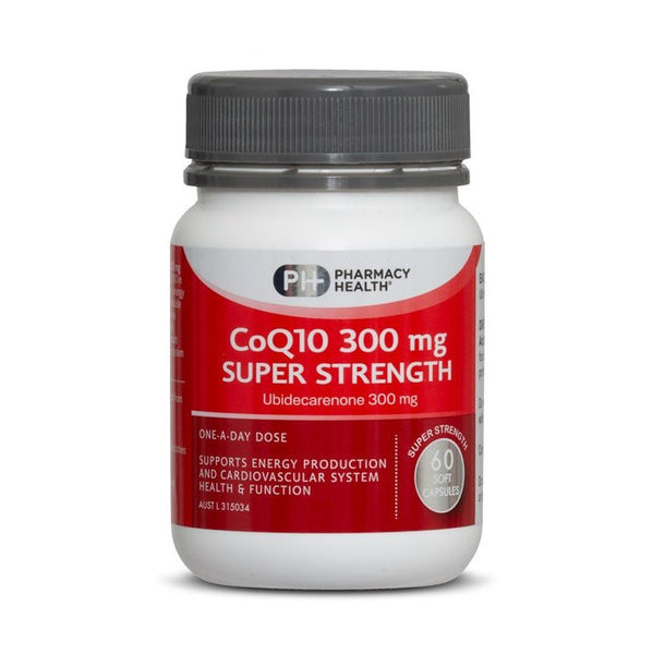 Buy Pharmacy Health COQ10 300MG SUPER STRENGTH 60 CAPS Online at ...