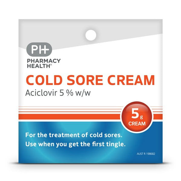 Buy PHarmacy health COLD SORE CREAM 5G Online at Cutpricepharmacy ...