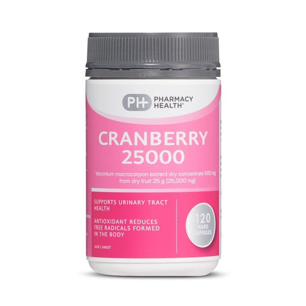 Buy PHarmacy health CRANBERRY 25000MG 120 CAPSULES Online at ...