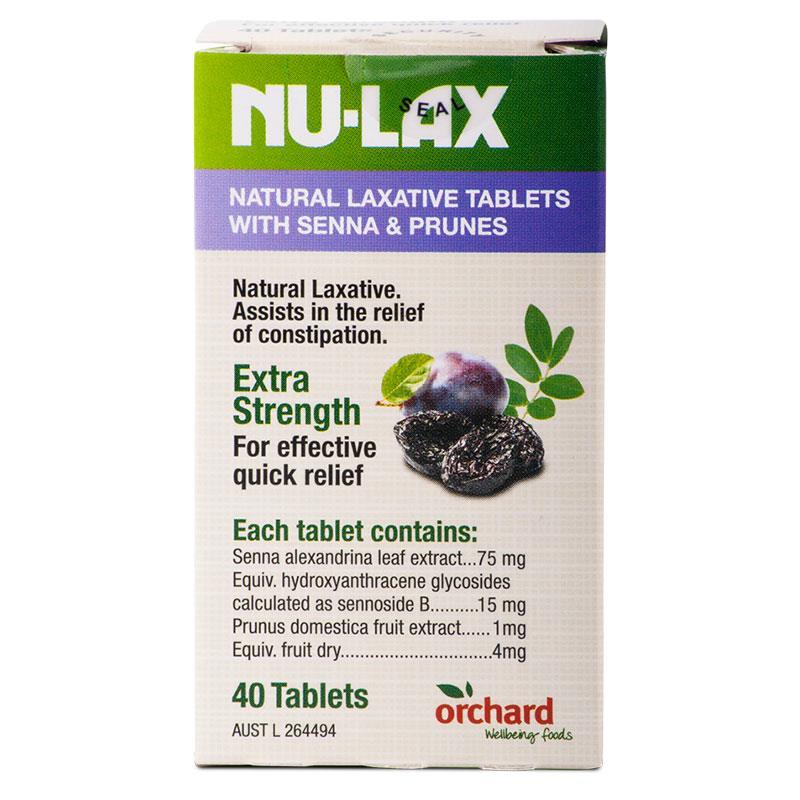 Buy Nulax Natural Laxative Tablets with Senna and Prunes 40 Tablets ...