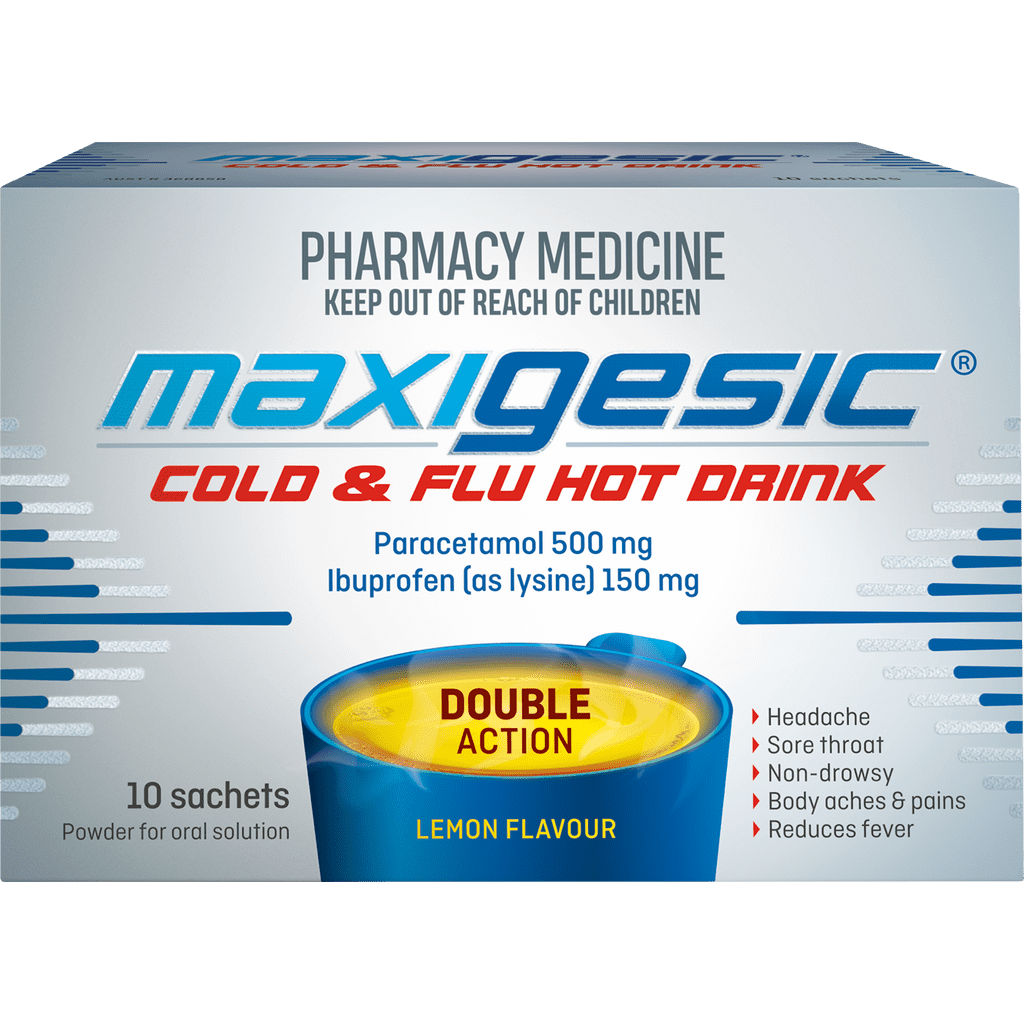 Buy Maxigesic Cold & Flu Hot Drink 10 Sachets Online at ...