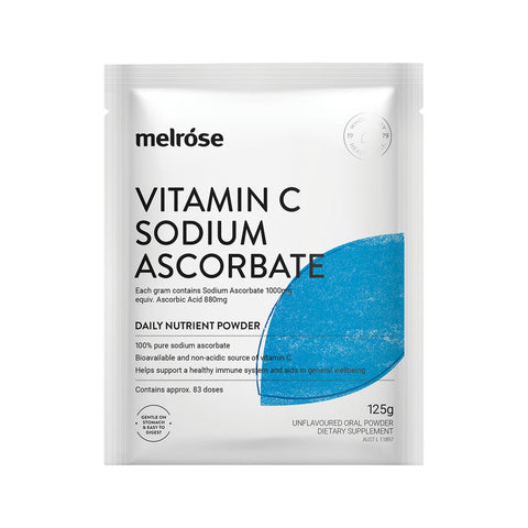 Buy Melrose Vitamin C Sodium Ascorbate Oral Powder Sachet 125g(Pack of ...