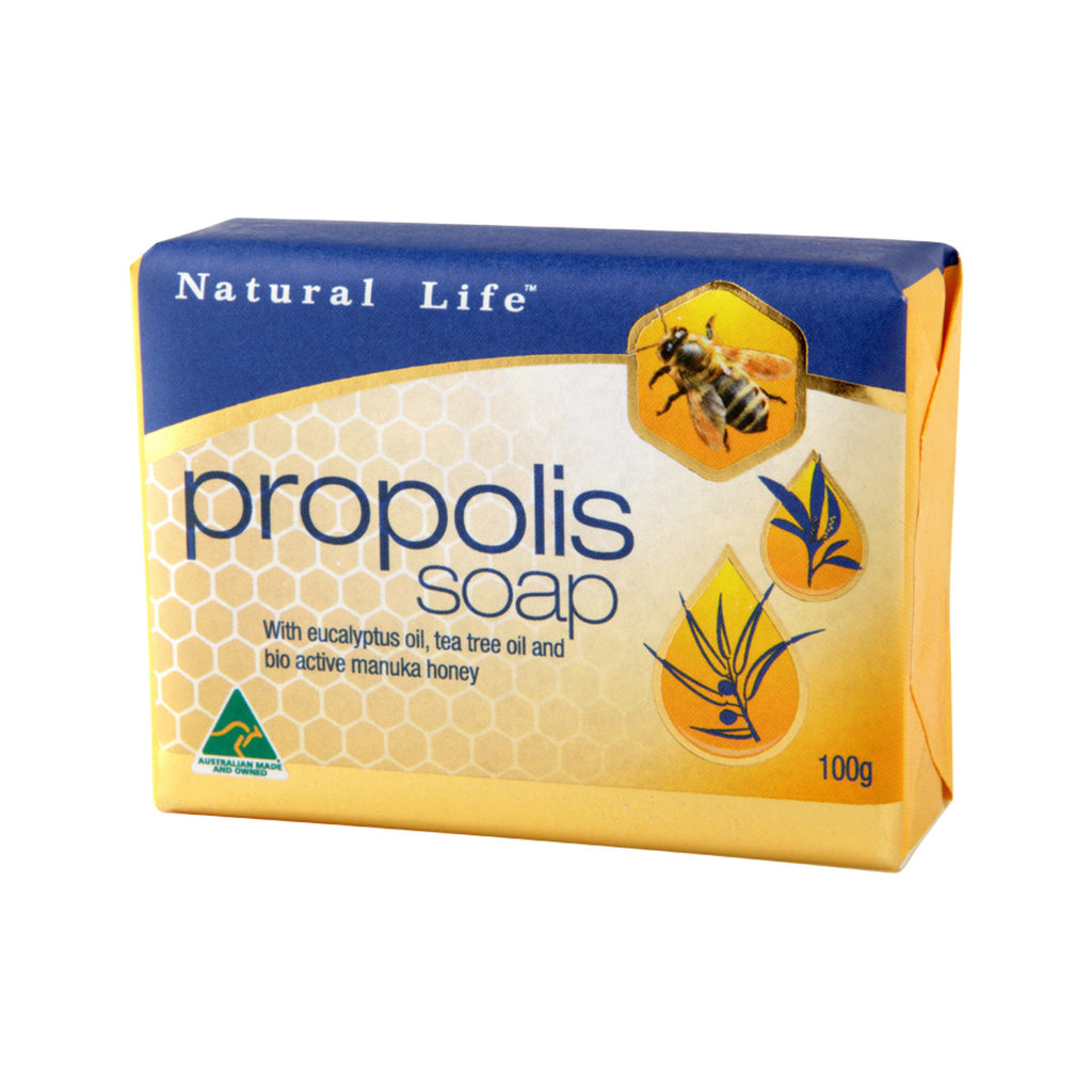 Buy Natural Life Propolis Soap with Eucalyptus, Tea Tree Oil & Bio ...
