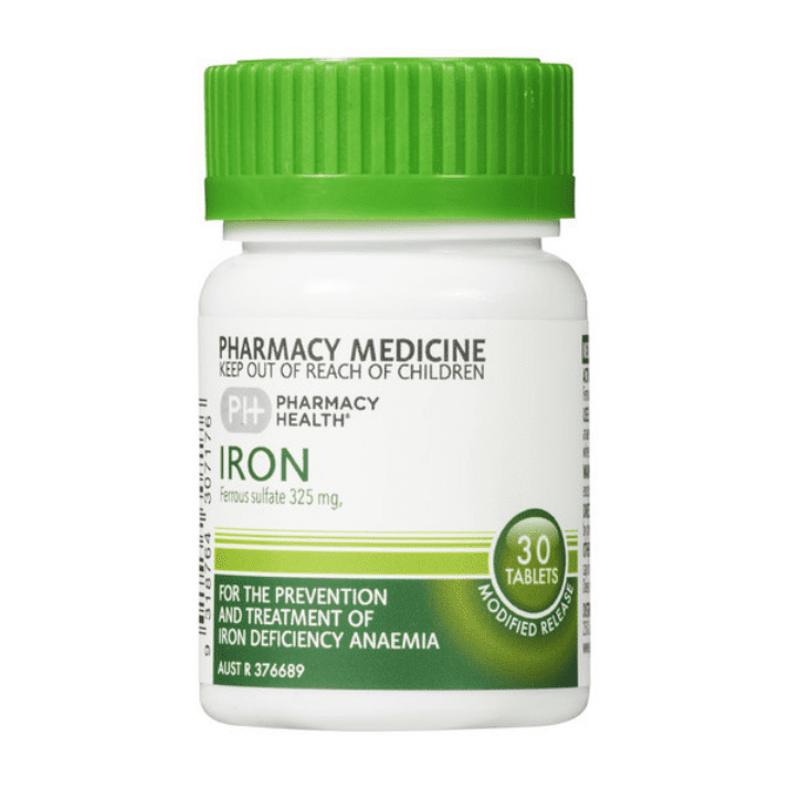 Buy Pharmacy Health IRON TABLETS 30 Online at Cutpricepharmacy ...