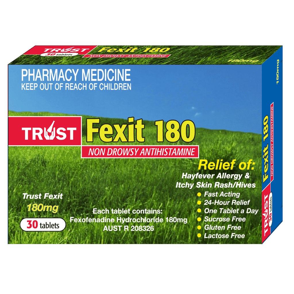 Buy Trust Fexit 180mg 30 Tablets Online at Cutpricepharmacy ...