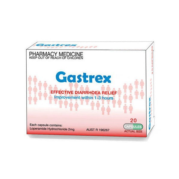 Buy GASTREX DIARRHOEA RELIEF 20 CAPS Online at Cutpricepharmacy ...