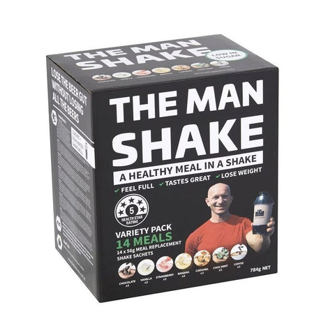 Buy THE MAN SHAKE VARIETY PACK 14 SACHETS Online at Cutpricepharmacy ...